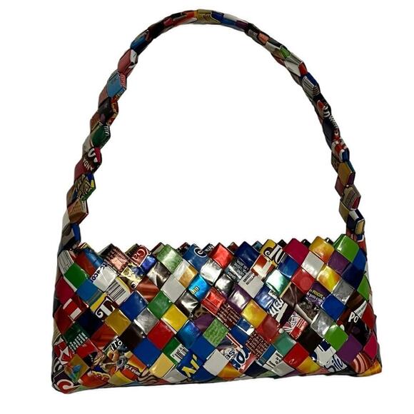 Unbranded | Bags | Woven Candy Wrapper Purse | Poshmark